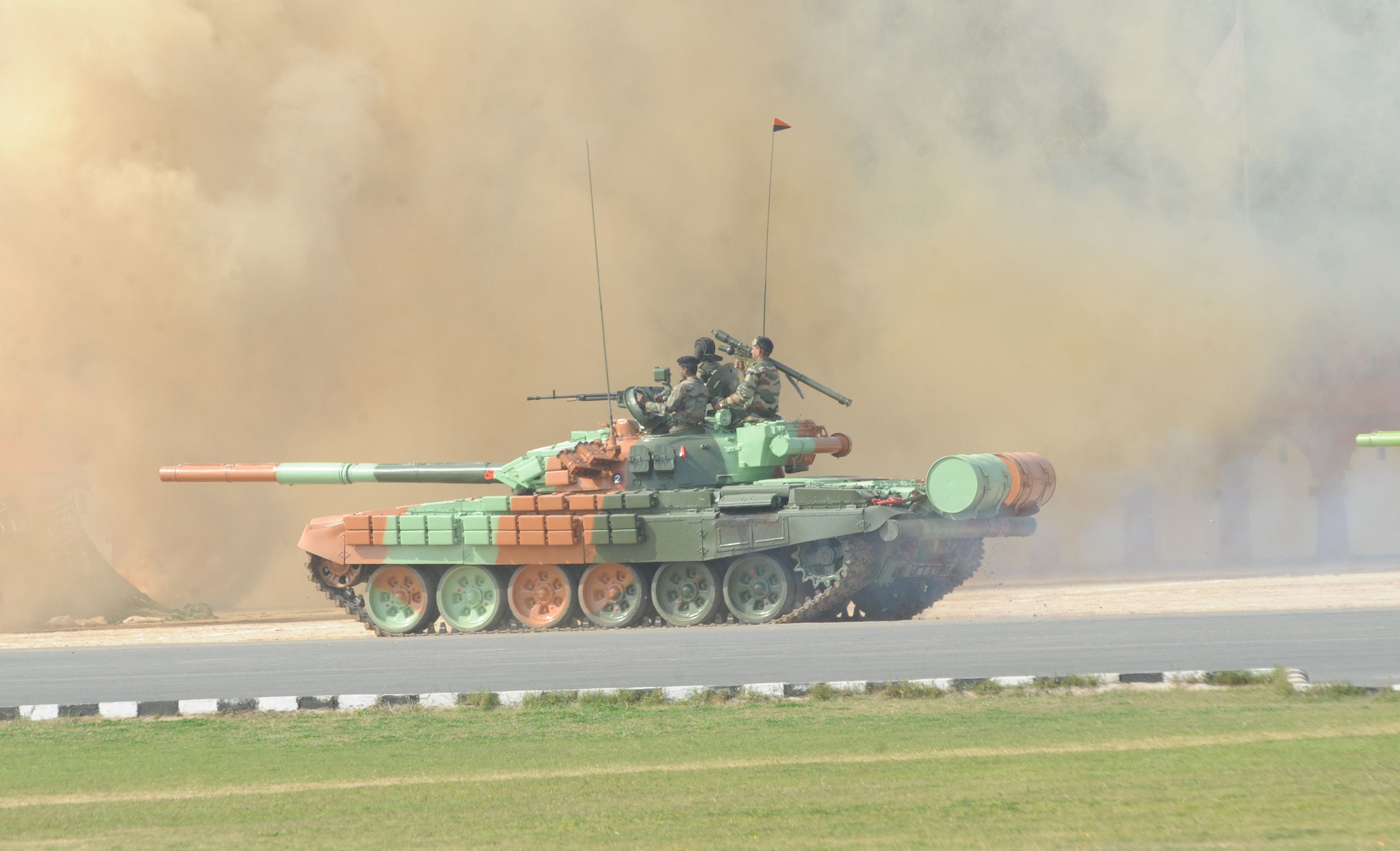 Indian Army Tanks In Action