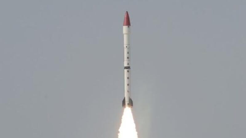 Pakistan test-fires Ababeel nuclear missile