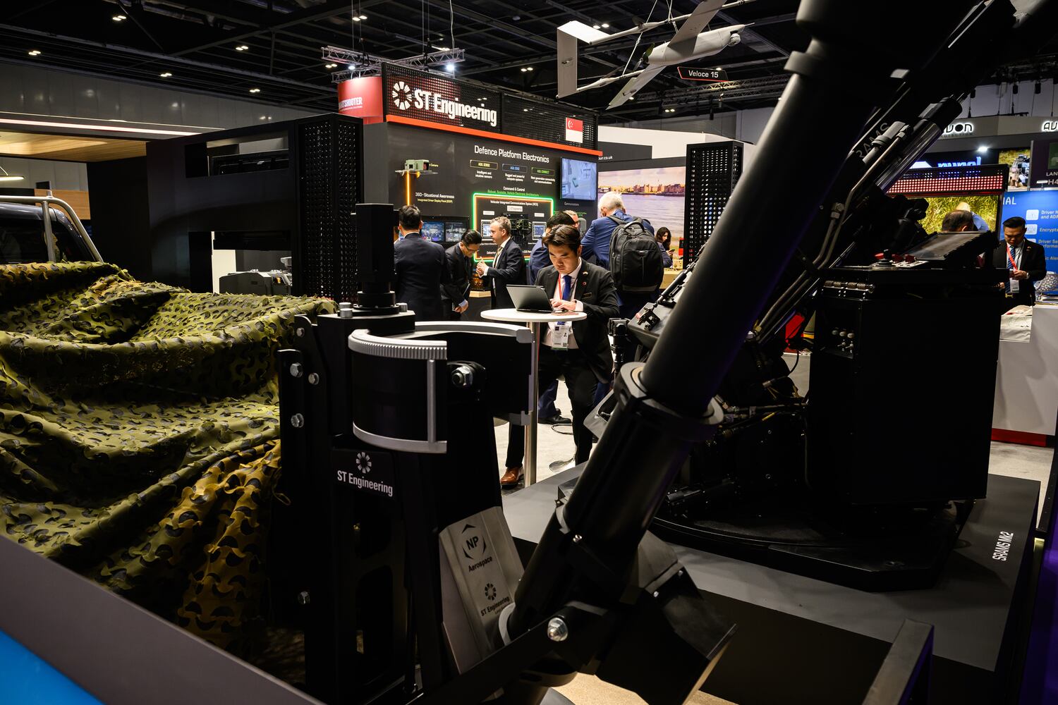 See the weapons on display at DSEI — golden gun included