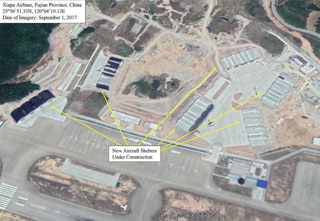 Why is China expanding its air base 160 miles from Taiwan?