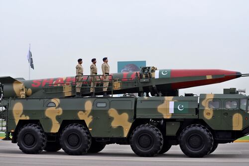 Pakistan unveils aircraft and rocket programs, parades military tech