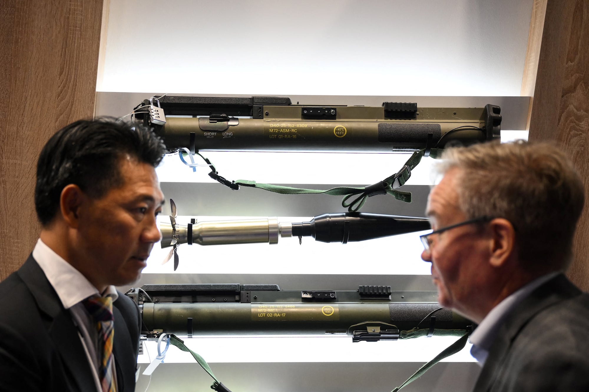 See the weapons on display at DSEI — golden gun included
