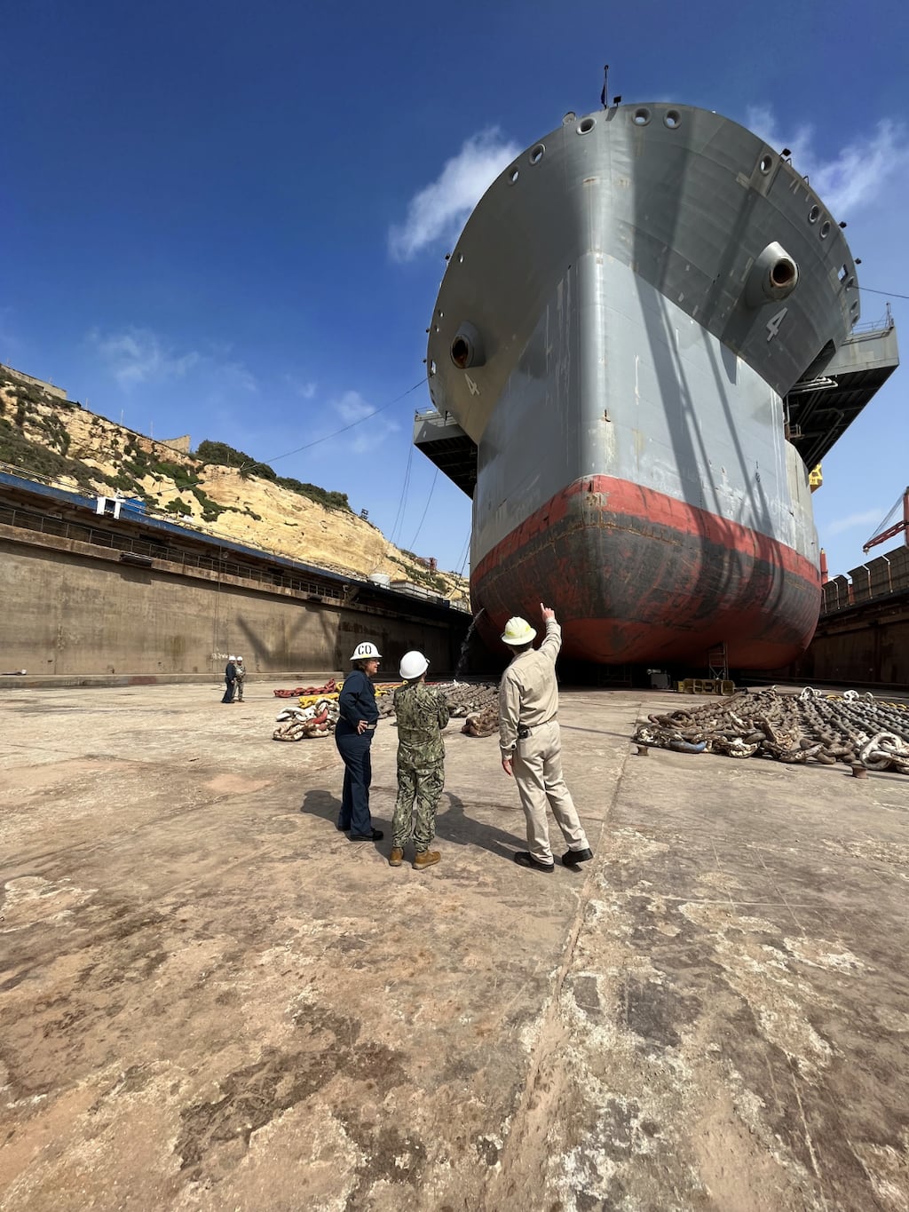 Repair deployed ships in theater to optimize combat power