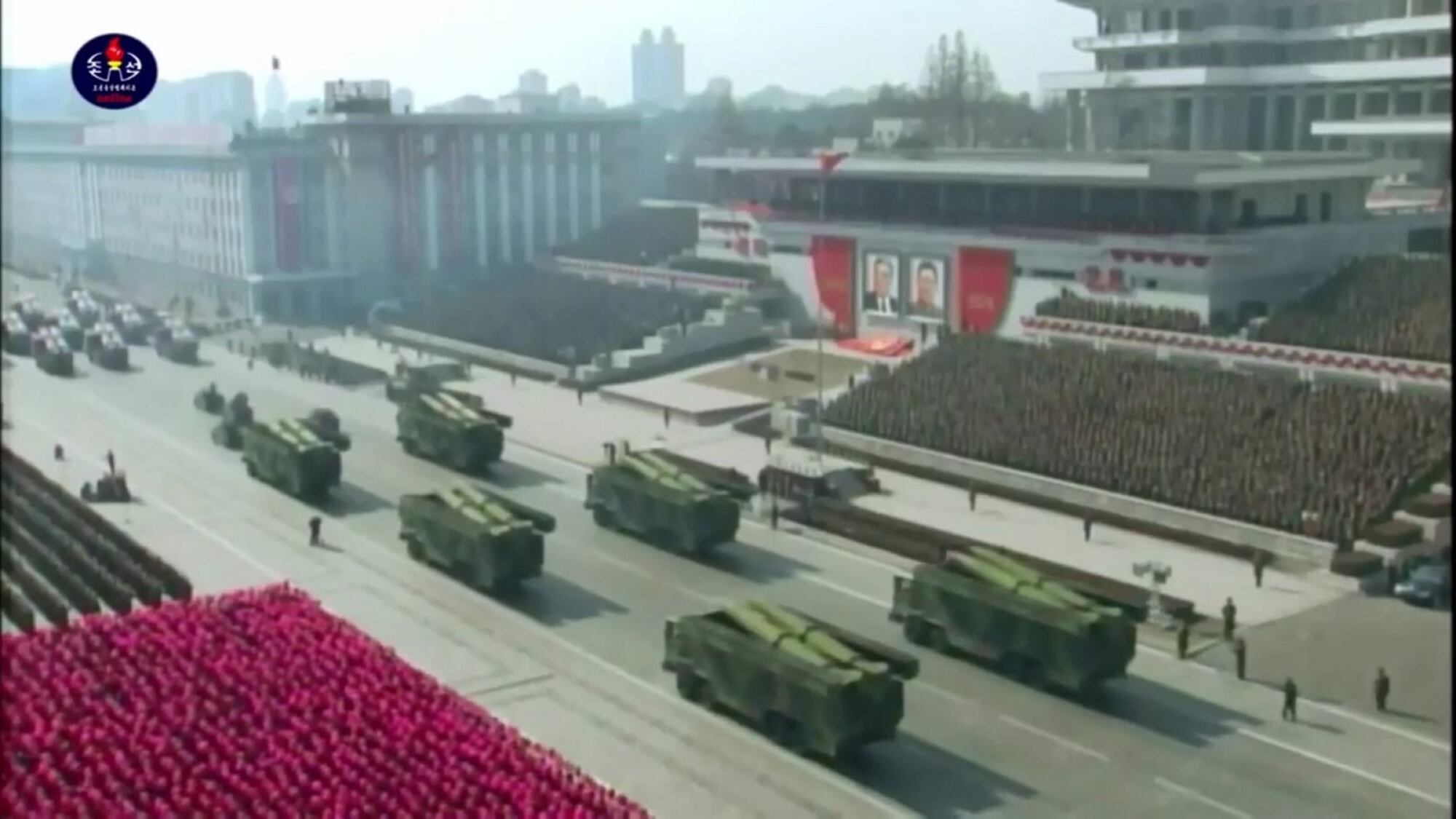 Images from military parade show rare glimpse of North Korean nuclear ...