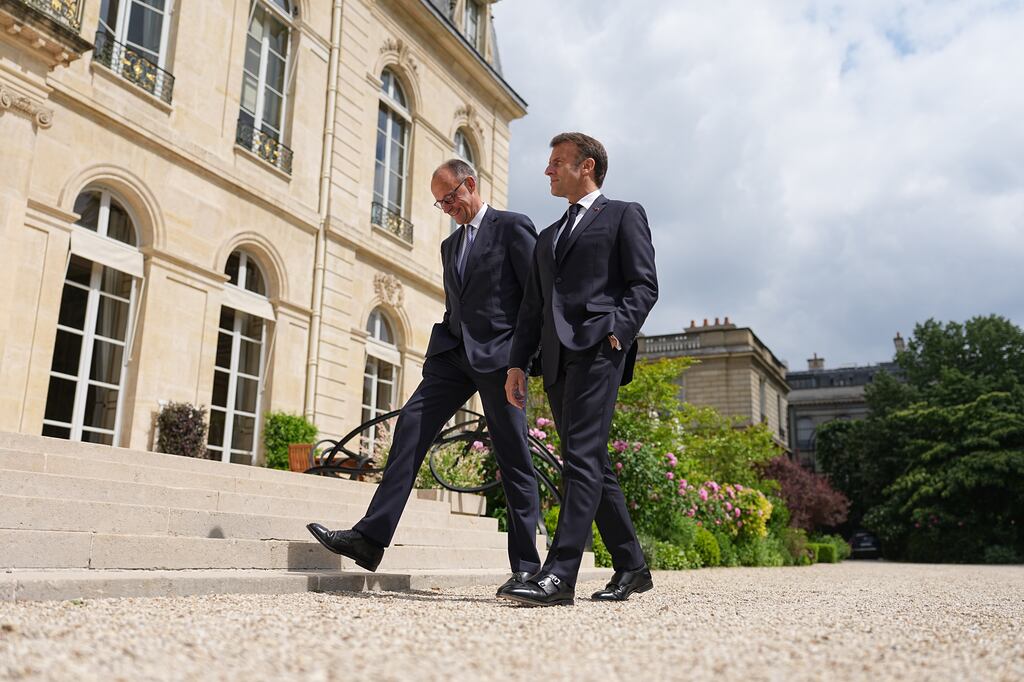 Macron, Merz vow closer defense ties in reboot of French-German couple