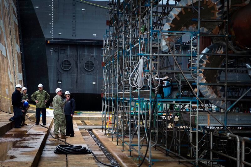 Repair deployed ships in theater to optimize combat power