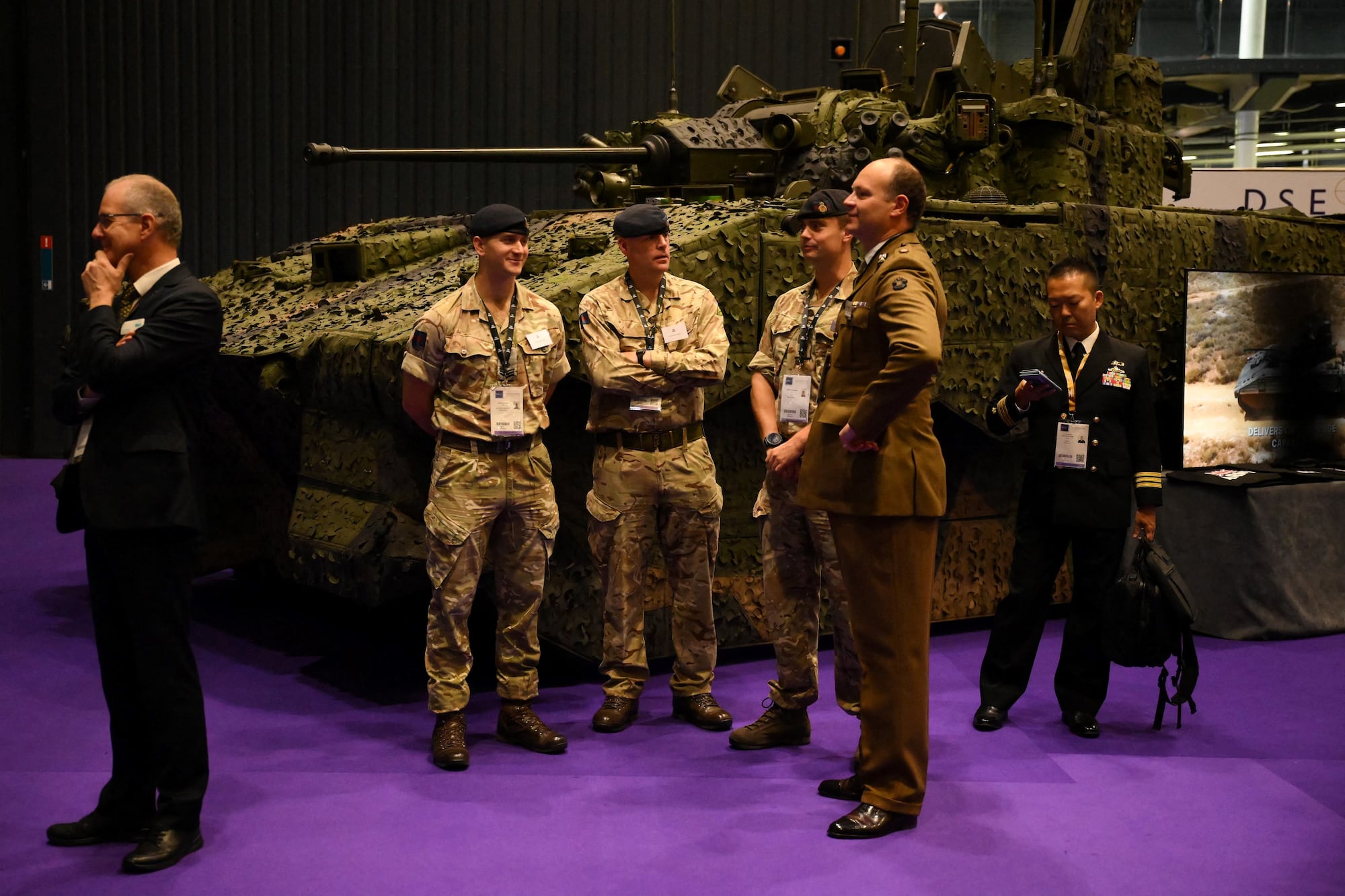 See the weapons on display at DSEI — golden gun included